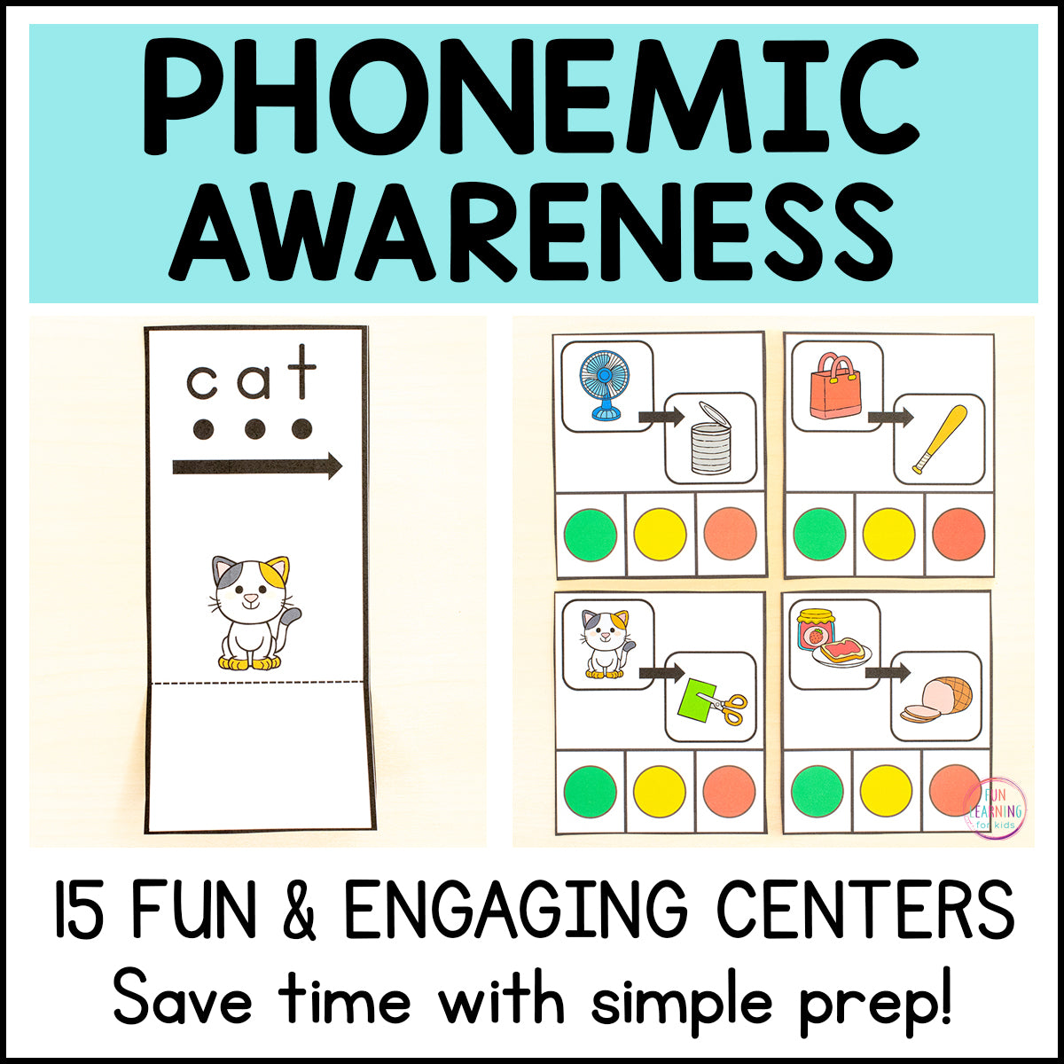 Phonemic Awareness Centers and Activities | Phonics Centers | SOR – Fun ...