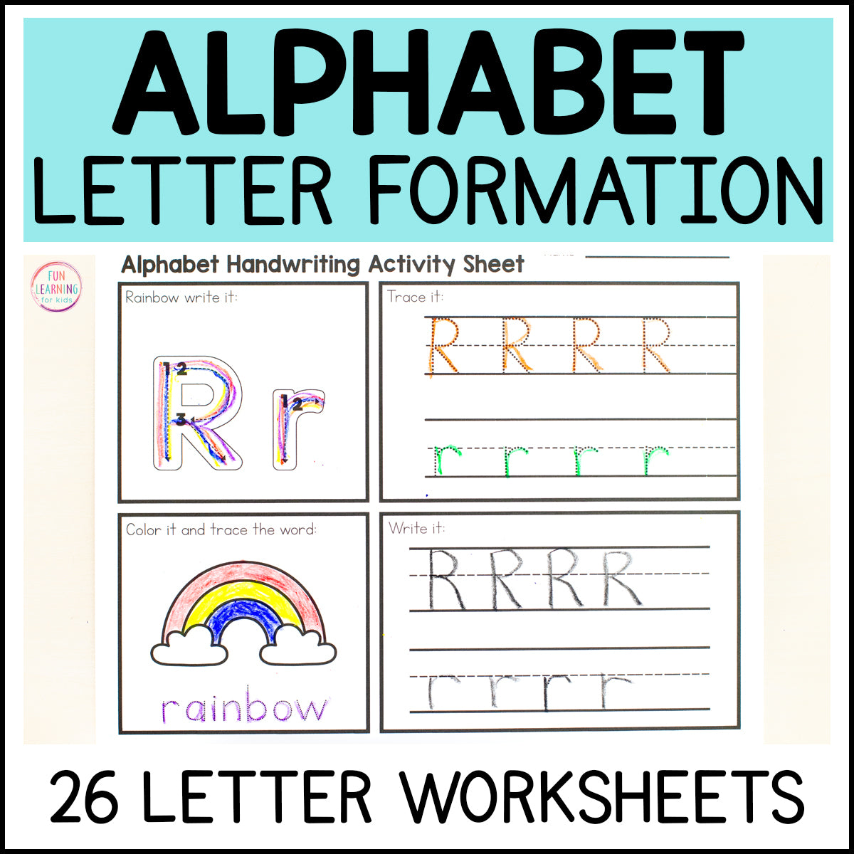 letter practise sheets