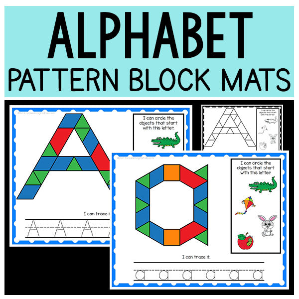 Alphabet Pattern Block Mats – Fun Learning for Kids® Shop