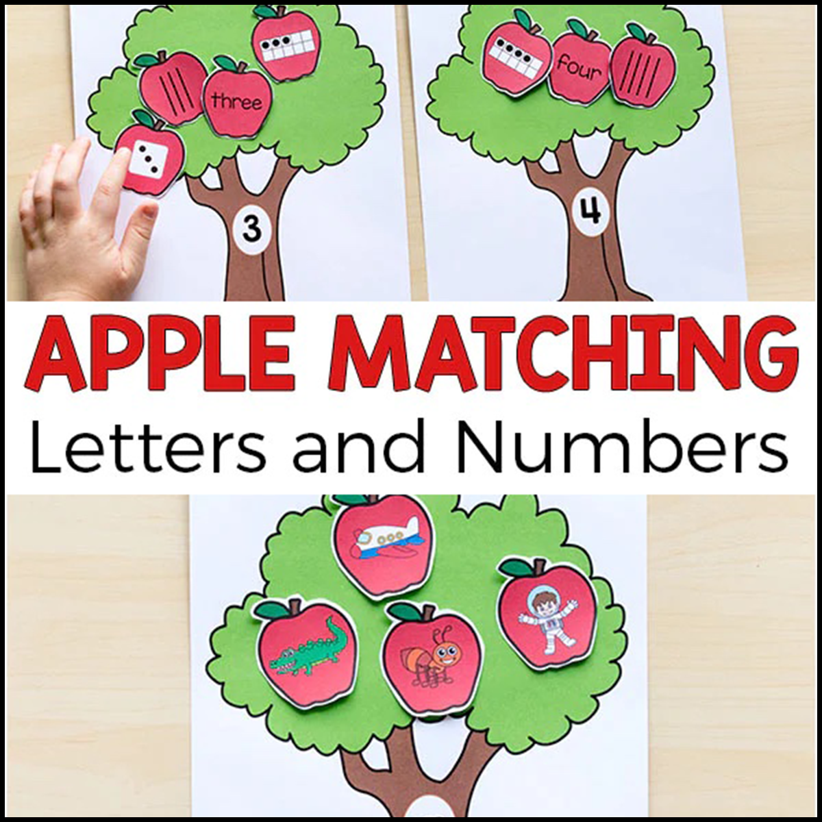 Apple Matching Alphabet and Math Bundle – Fun Learning for Kids® Shop