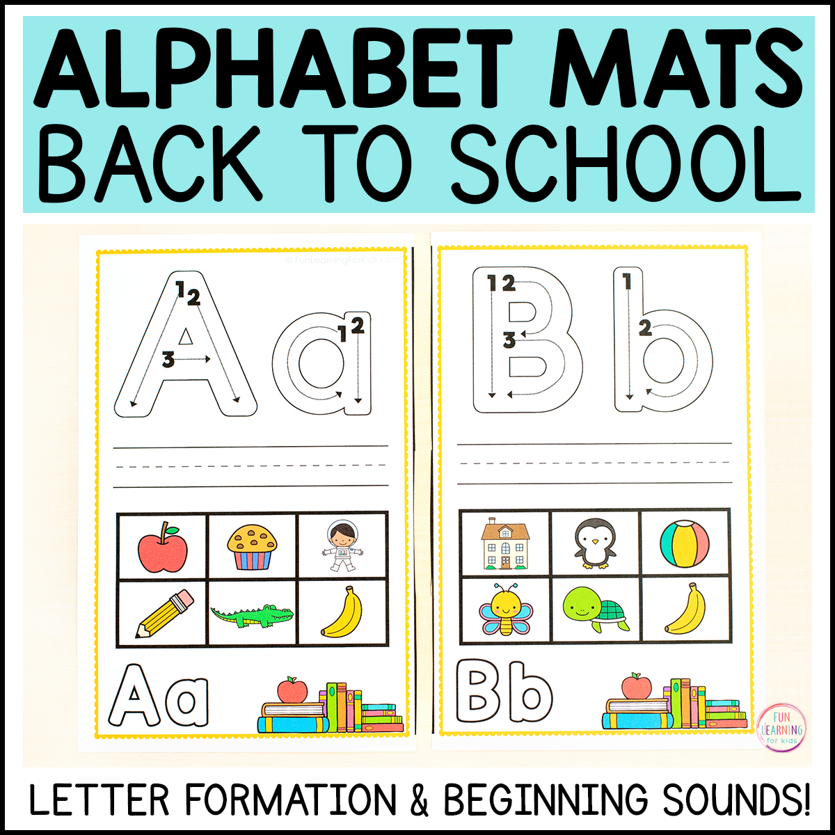Back to School Alphabet Mini Mats – Fun Learning for Kids® Shop