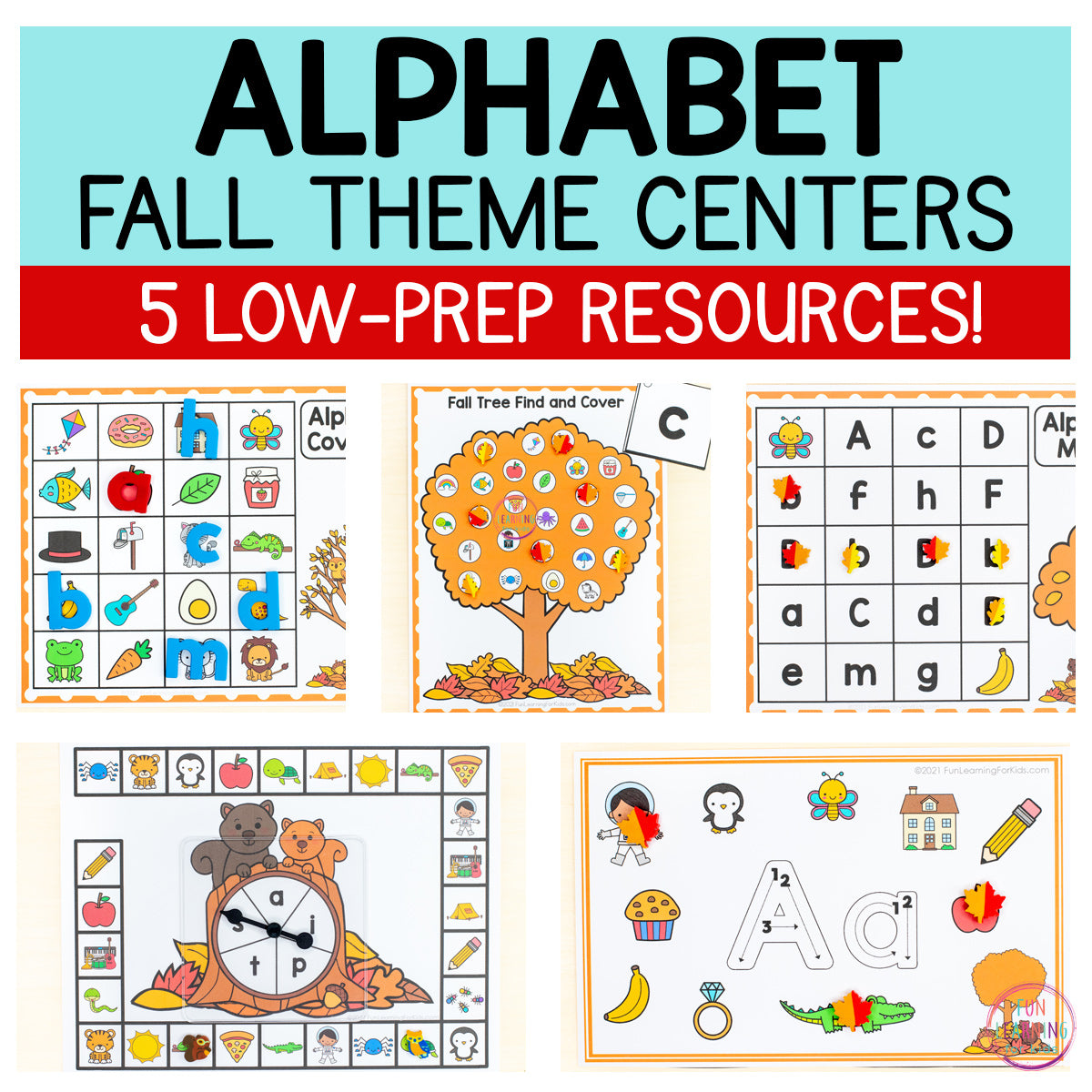 Fall Alphabet Activities – Fun Learning for Kids® Shop