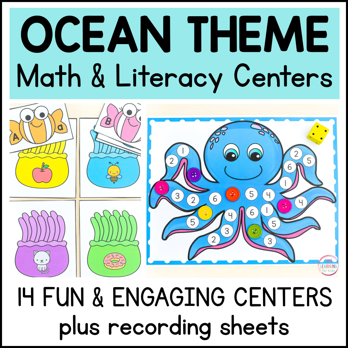 Ocean Math and Literacy Centers – Fun Learning for Kids® Shop
