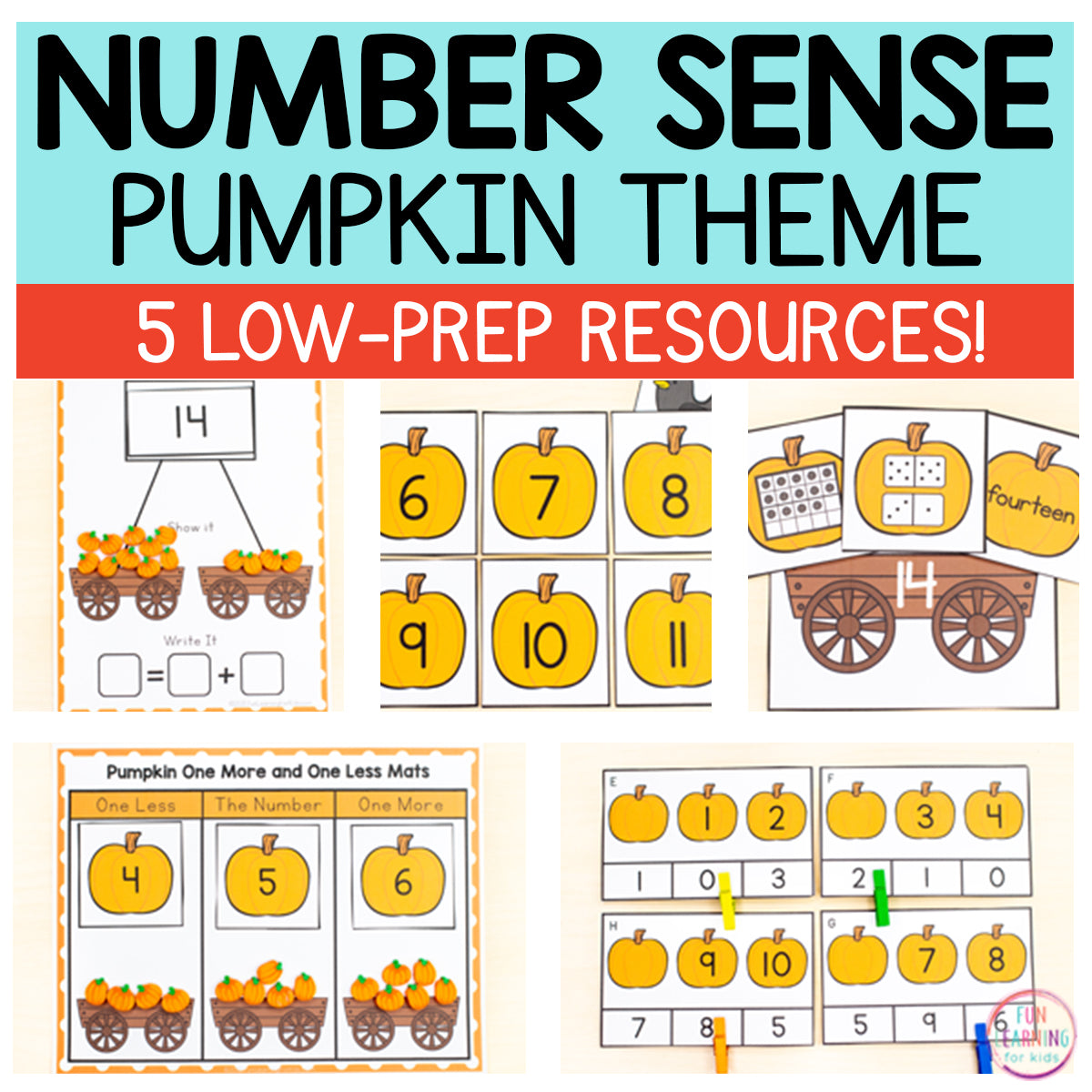 Pumpkin Number Sense Math Activities – Fun Learning for Kids® Shop