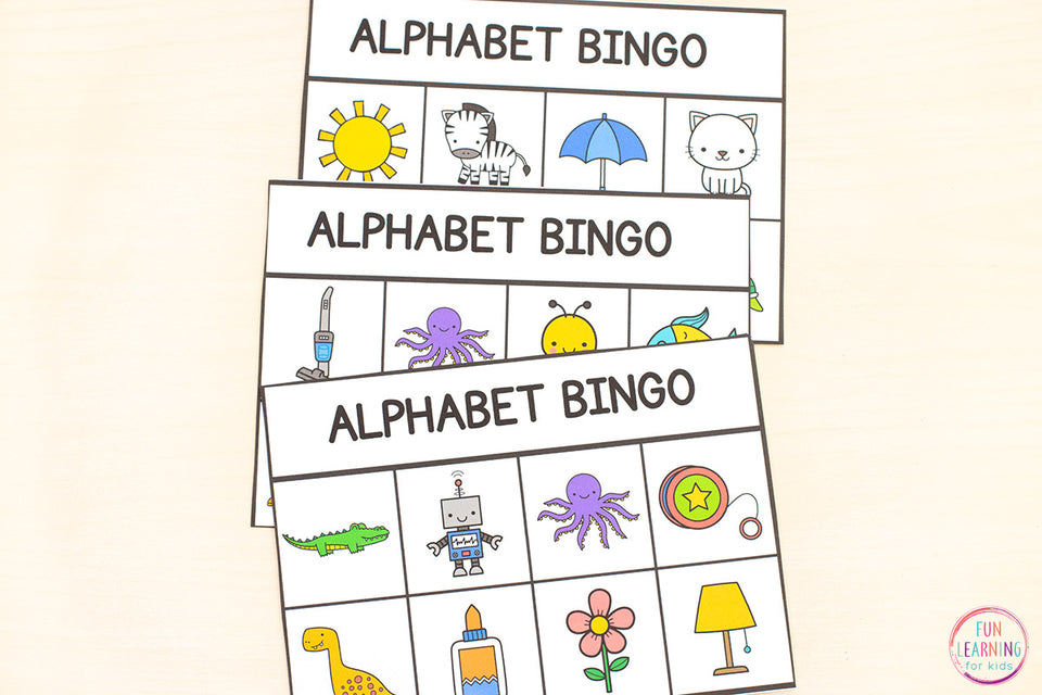 Alphabet Beginning Sounds Bingo Game | Letters and Letter Sounds – Fun ...