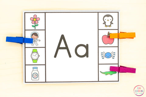Alphabet Beginning Sounds Clip Cards – Fun Learning for Kids® Shop
