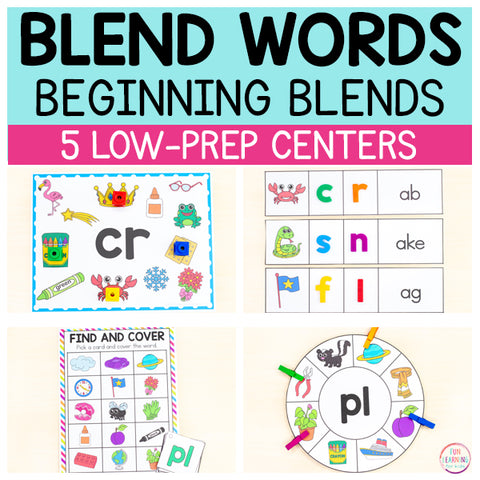 Phonics Bundle - Science of Reading Centers - Alphabet, CVC, Blends, D ...