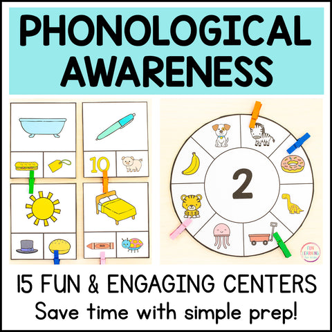 Phonological Awareness Centers Bundle | Phonics Centers | SOR – Fun ...