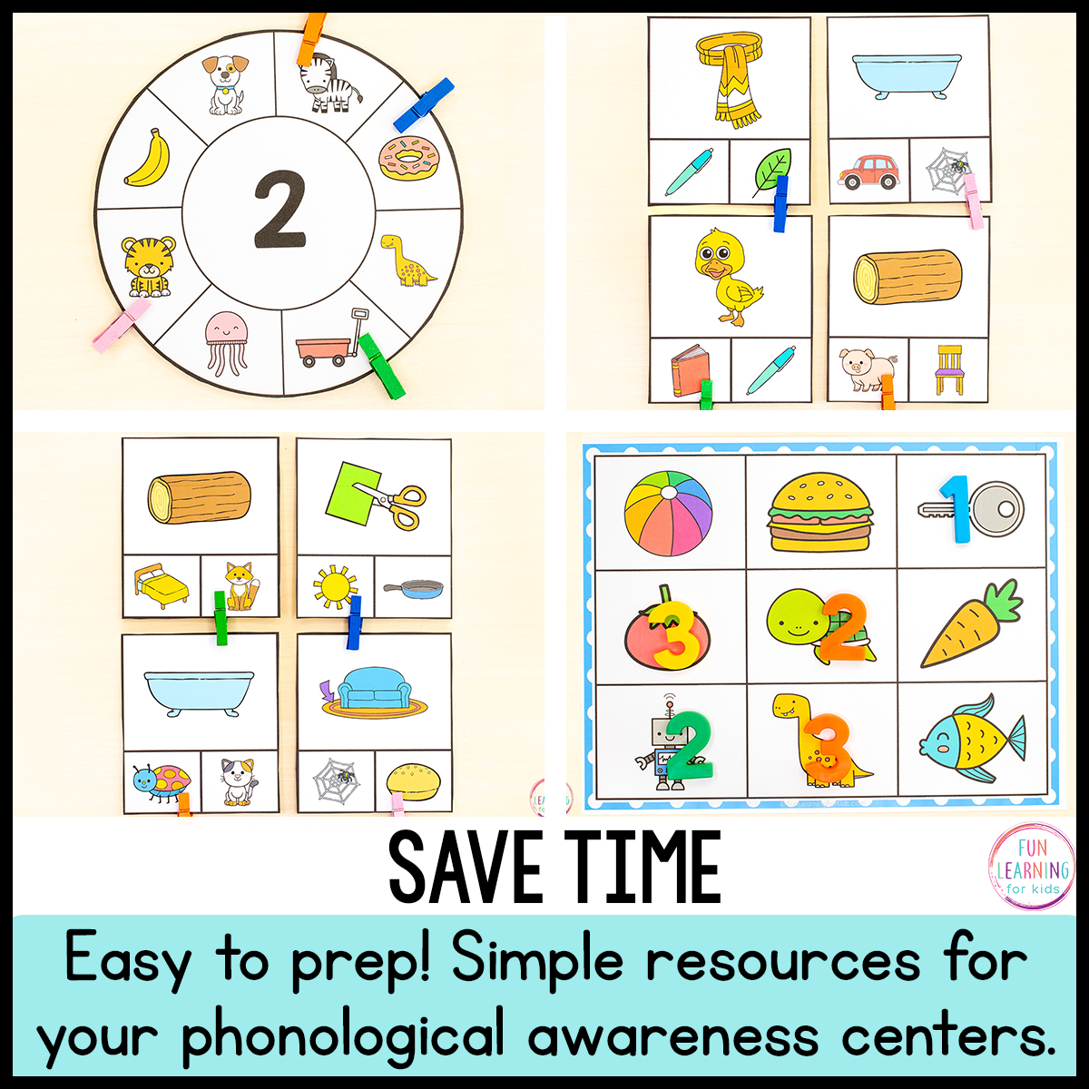 Phonological Awareness Centers and Activities - Science of Reading ...