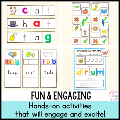 Phonemic Awareness Centers and Activities | Phonics Centers | SOR – Fun ...
