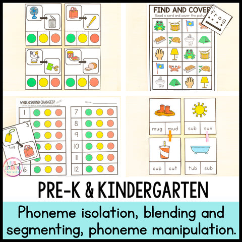 Phonemic Awareness Centers and Activities | Phonics Centers | SOR – Fun ...