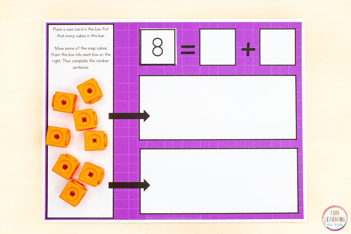 Addition to 10 Math Pack | 5 Activities – Fun Learning for Kids® Shop