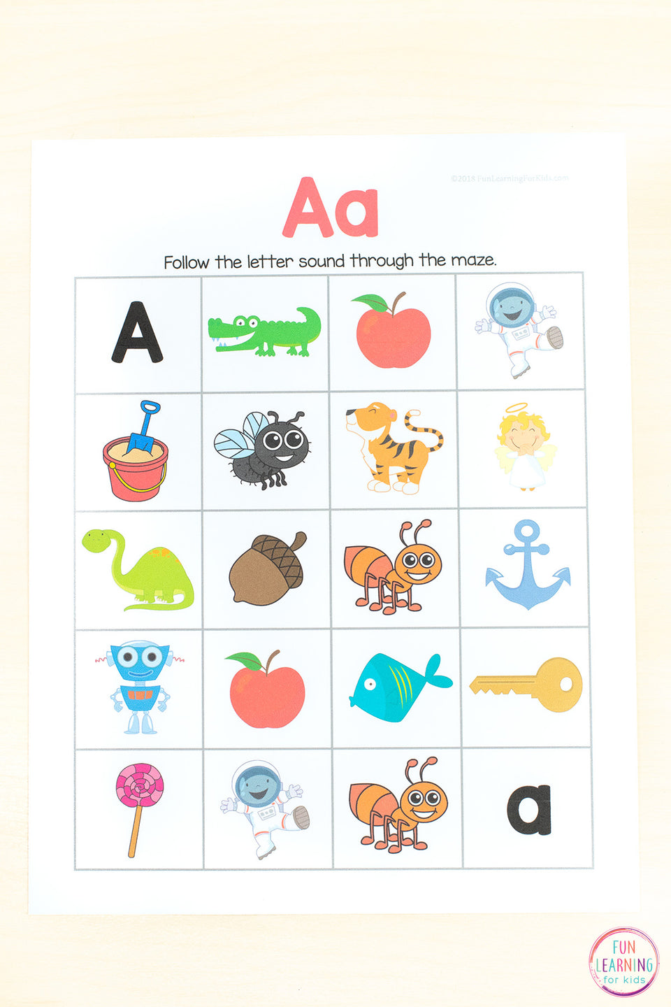 Beginning Sounds Mazes – Fun Learning for Kids® Shop
