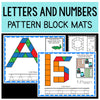 Alphabet and Numbers Pattern Block Mats Bundle – Fun Learning for Kids ...