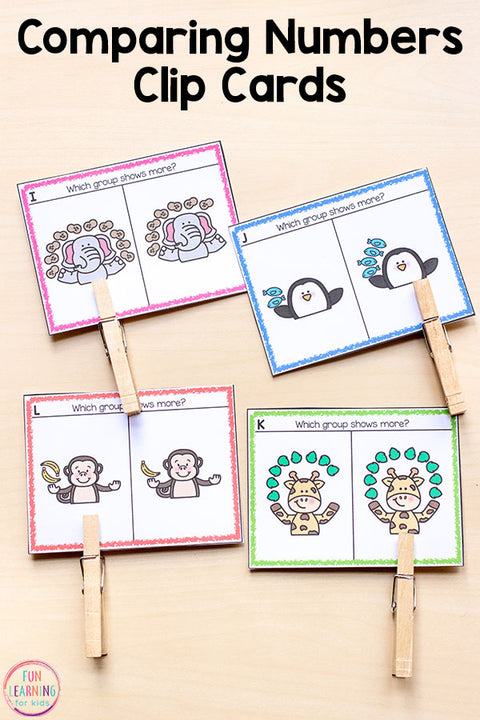 Comparing Numbers Math Centers and Activities for Kindergarten – Fun ...
