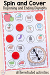 Differentiated Apple Spin and Cover Math and Literacy Activities – Fun ...