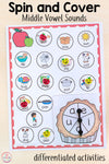 Differentiated Apple Spin and Cover Literacy Activities – Fun Learning ...