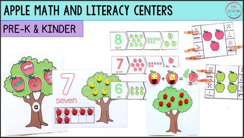 Apple Activities Mega Bundle – Math and Literacy – Fun Learning for ...