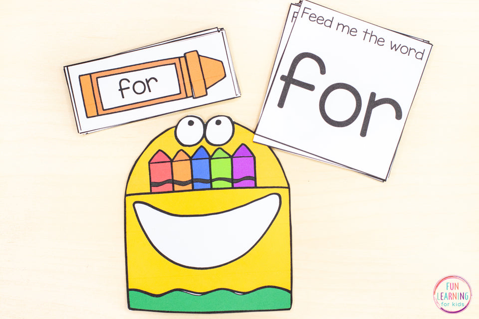 Back to School Editable Sight Word Games – Fun Learning for Kids® Shop
