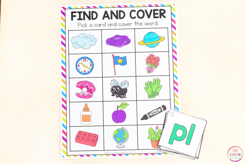 Beginning Blends Activities and Games – Fun Learning for Kids® Shop