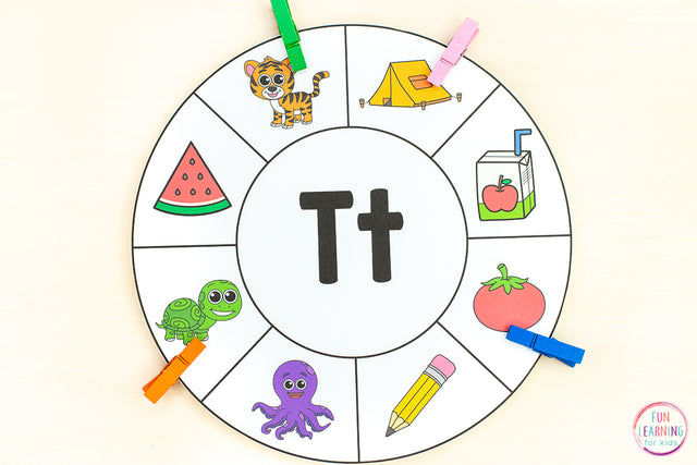Beginning Sounds Clip Wheels – Fun Learning for Kids® Shop