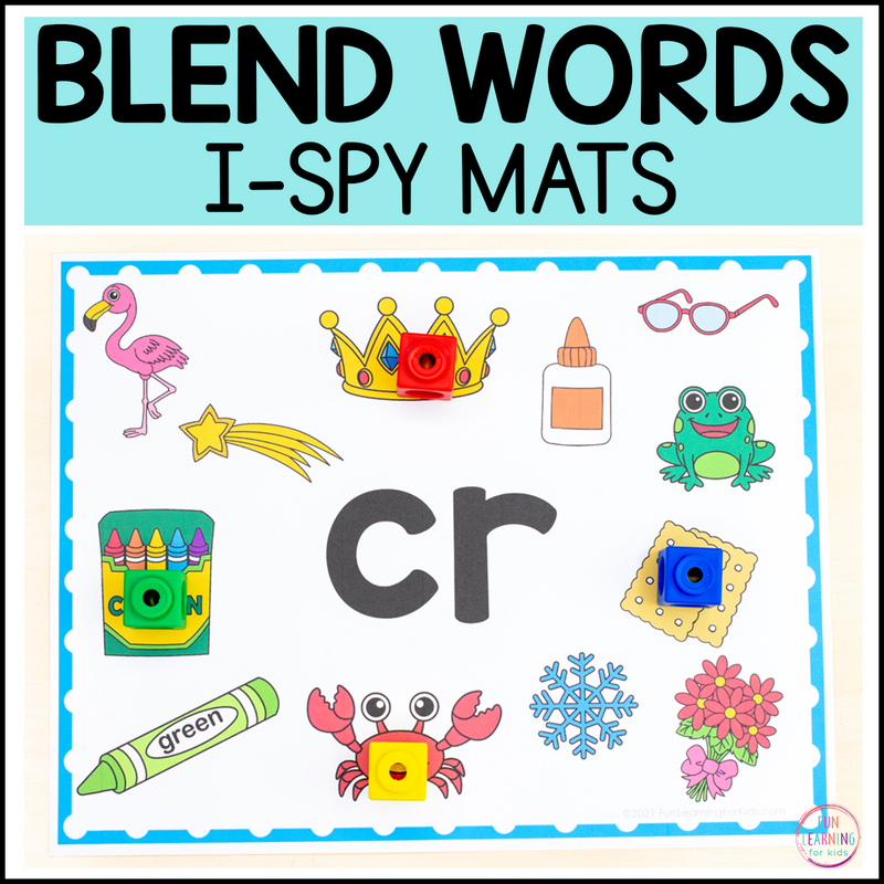 Beginning Blends I-Spy Mats Phonics Activity – Fun Learning for Kids® Shop
