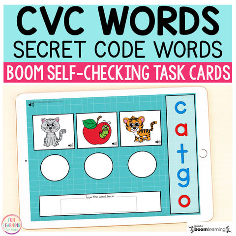 CVC Words Bundle | 7 Activities | Boom Cards™ – Fun Learning for Kids® Shop