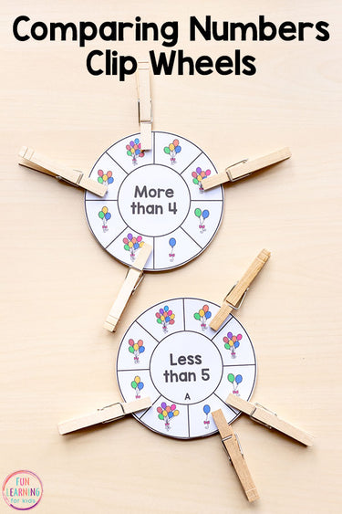 Comparing Numbers Math Centers and Activities for Kindergarten – Fun ...