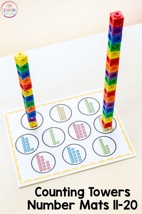 Numbers 11-20 Math Pack for Kindergarten Math Centers – Fun Learning ...