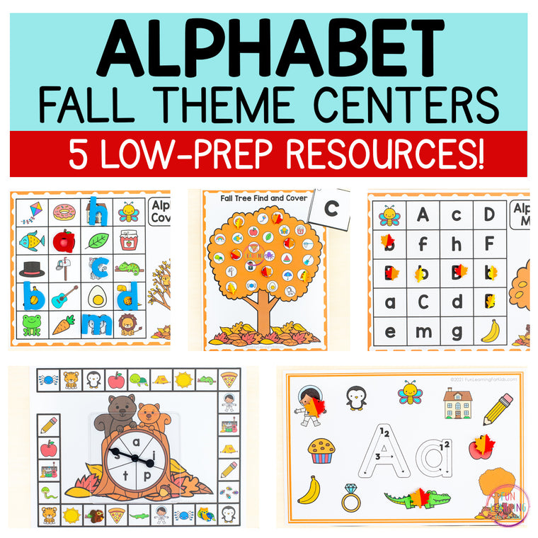 Fall Alphabet Activities – Fun Learning for Kids® Shop