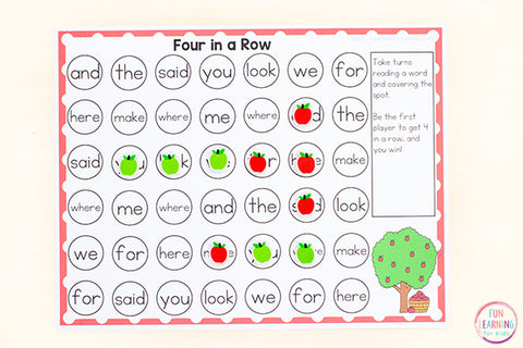 Fall Editable Sight Word Games – Fun Learning for Kids® Shop
