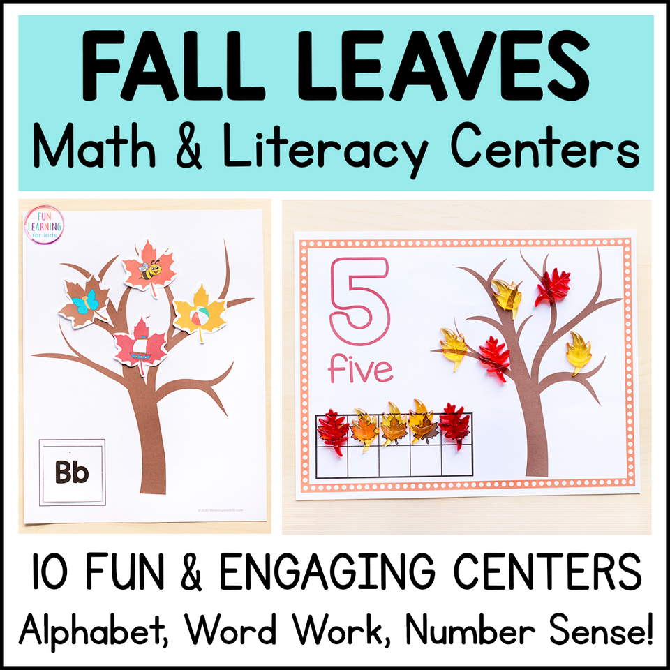 Fall Leaves Printable Activities – Fun Learning for Kids® Shop