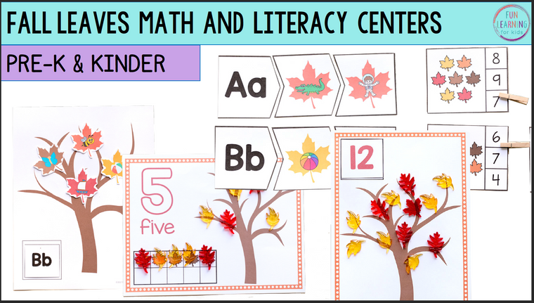 Fall Leaves Printable Activities – Fun Learning for Kids® Shop