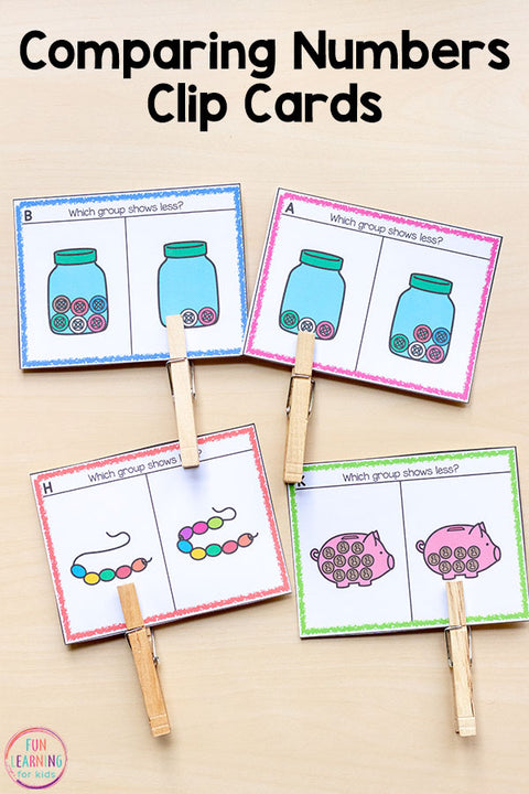 Comparing Numbers Math Centers and Activities for Kindergarten – Fun ...