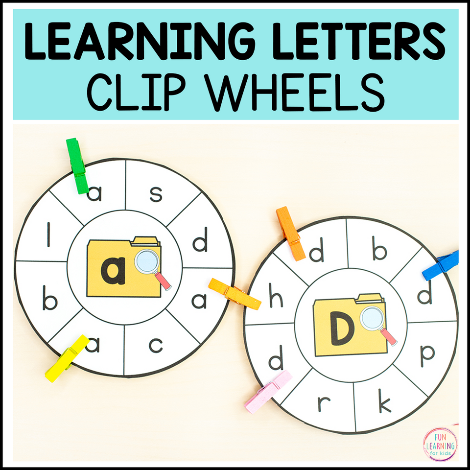 Letter Recognition Clip Wheels – Fun Learning for Kids® Shop