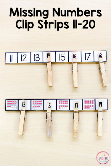 Numbers 11-20 Math Pack for Kindergarten Math Centers – Fun Learning ...