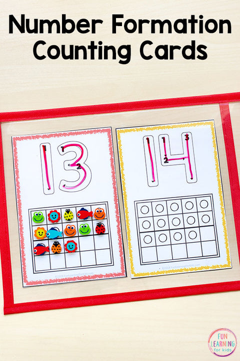 Numbers 11-20 Math Pack for Kindergarten Math Centers – Fun Learning ...