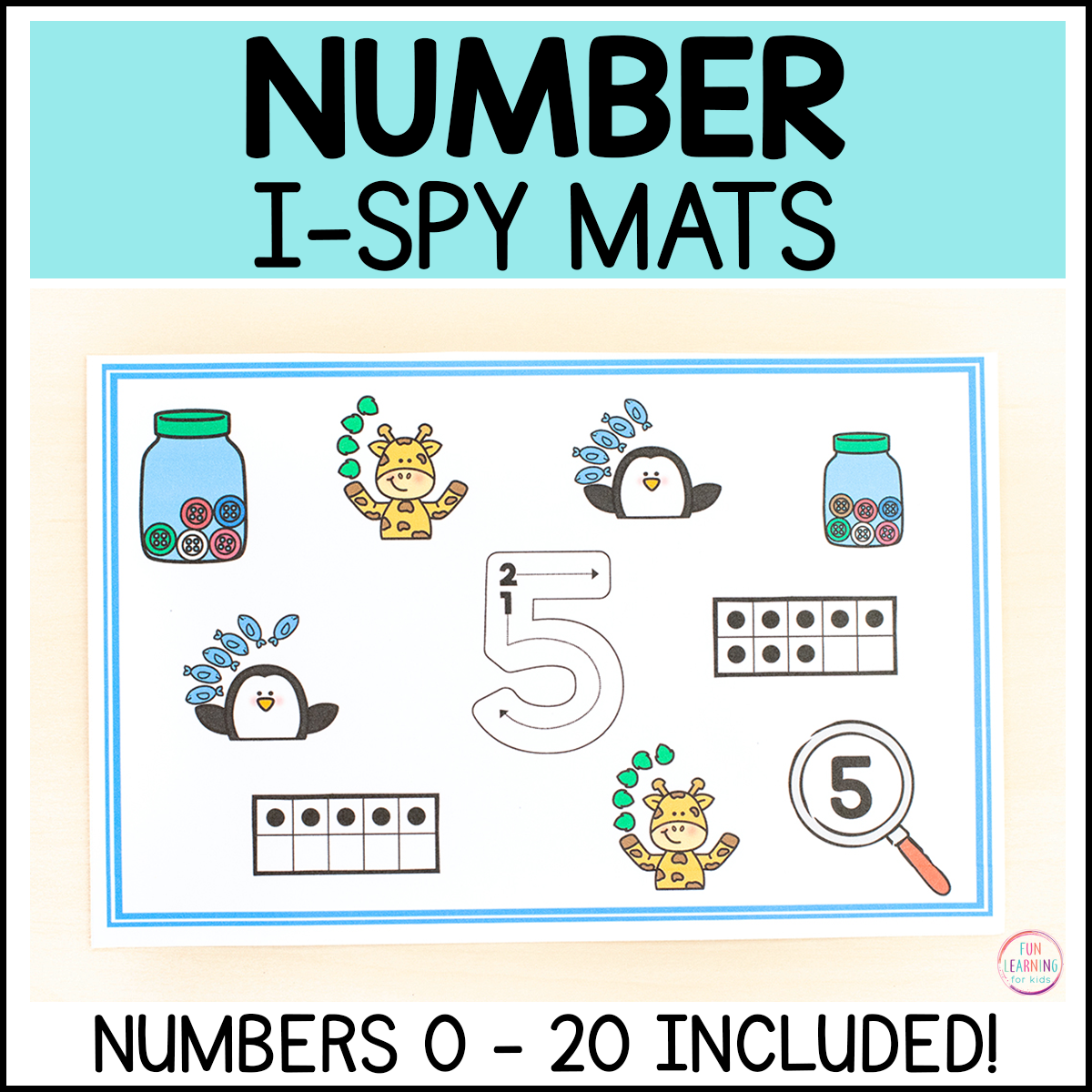 Number Sense I-Spy Mats for Math Centers & Building Number Sense – Fun ...