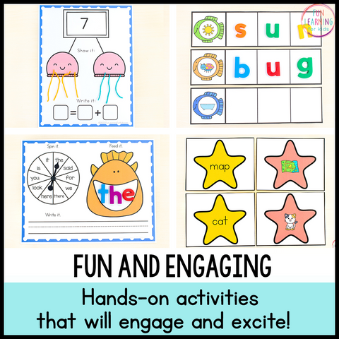 Ocean Math and Literacy Centers – Fun Learning for Kids® Shop