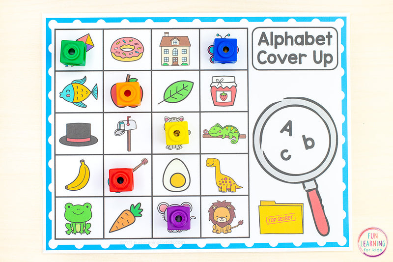 Alphabet Mats and Alphabet Worksheets for Letters and Beginning Sounds ...