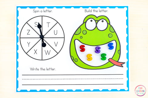 Alphabet Spin, Build and Write Mats – Fun Learning for Kids® Shop