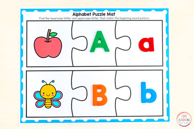 Alphabet Mats and Alphabet Worksheets for Letters and Beginning Sounds ...
