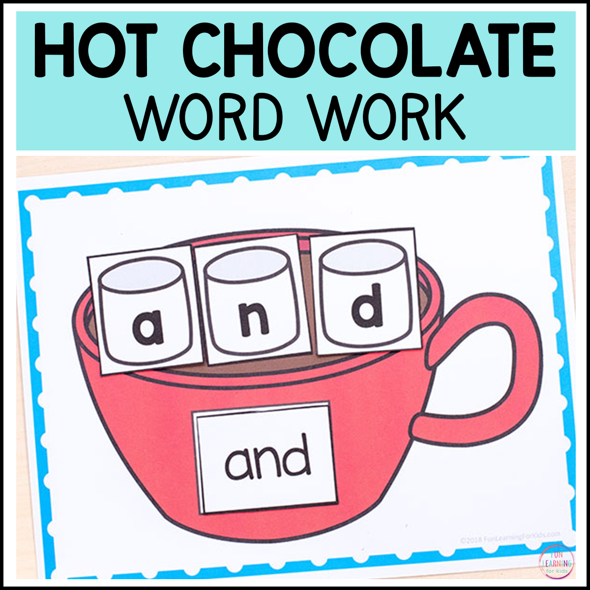 Hot Chocolate Editable Winter Word Work Mats – Fun Learning for Kids® Shop