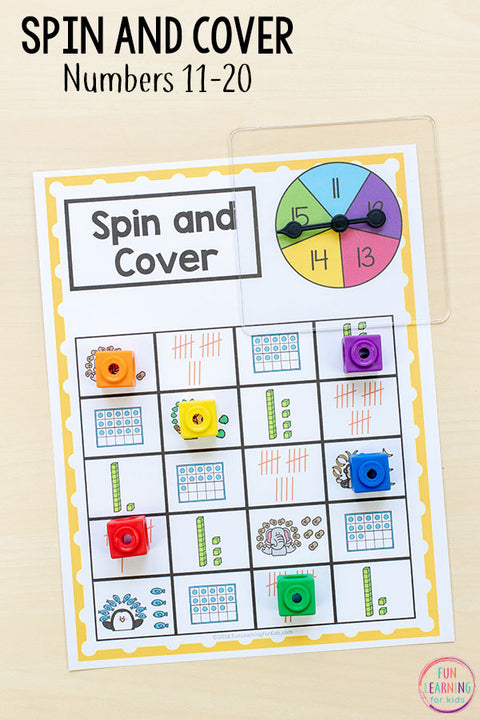 Numbers 11-20 Math Pack for Kindergarten Math Centers – Fun Learning ...