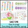 Spring Math and Literacy Centers Bundle for Preschool, Pre-K and Kinde ...