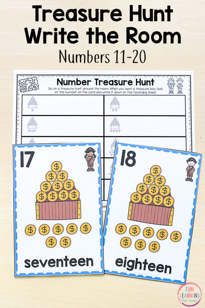 Numbers 11-20 Math Pack for Kindergarten Math Centers – Fun Learning ...